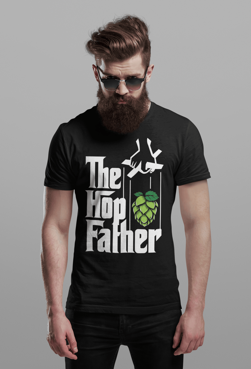 The Hop Father Beer Shirt – Funny IPA Parody Tee | Bella+Canvas 3001 ...